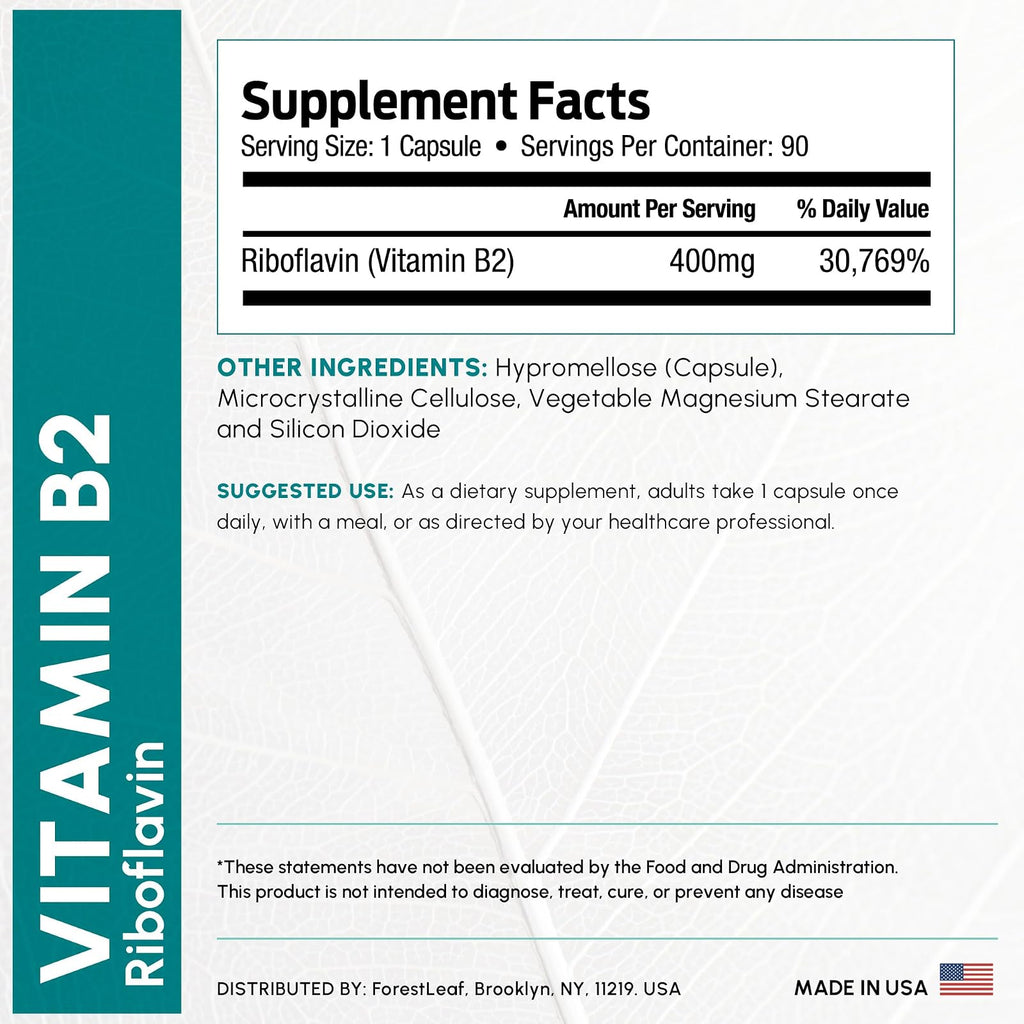 Vitamin B2 for energy production