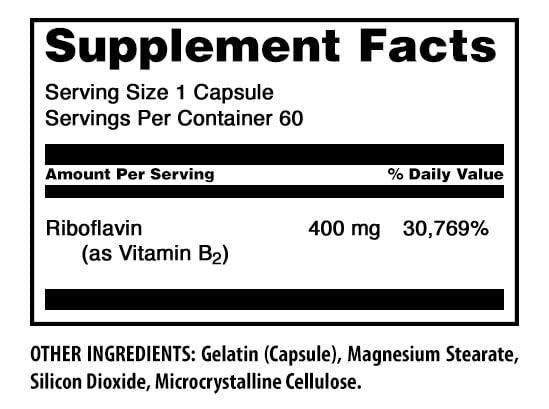 Vitamin B2 for energy production