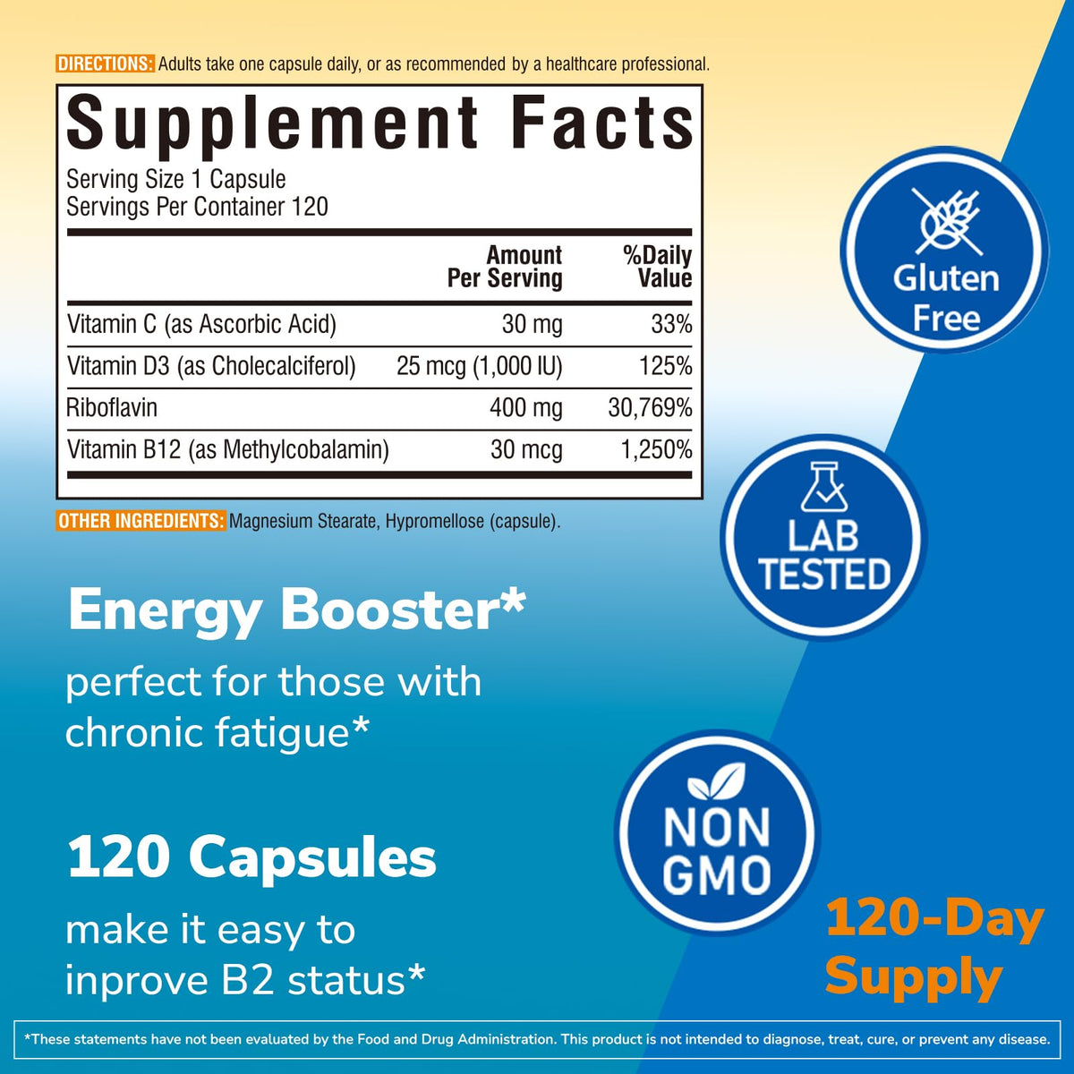 Vitamin B2 for energy production