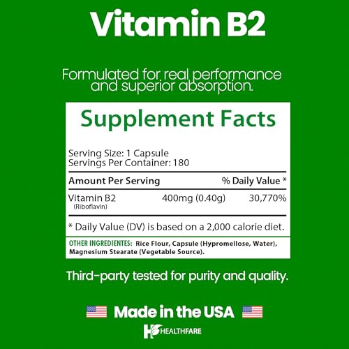 Vitamin B2 for healthy skin