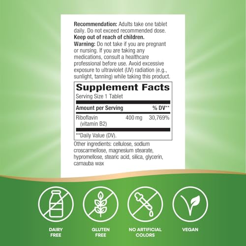 Vitamin B2 for overall vitality