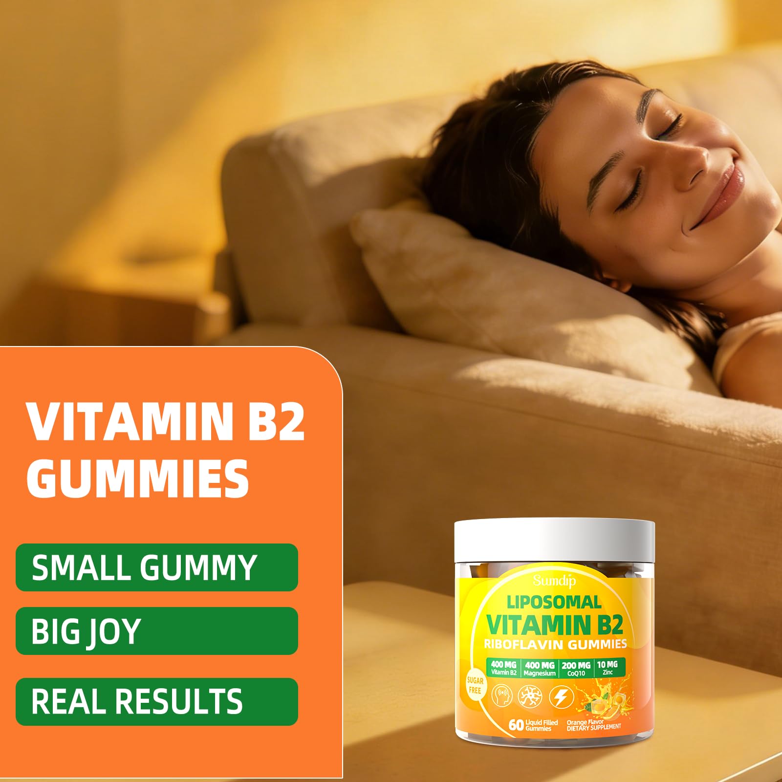 Vitamin B2 gummies for daily wellness