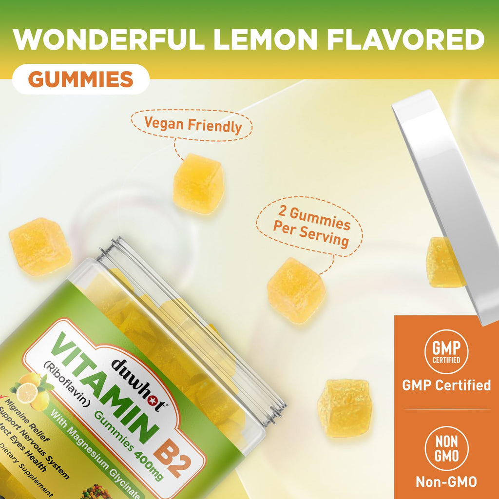 Vitamin B2 gummies for daily wellness
