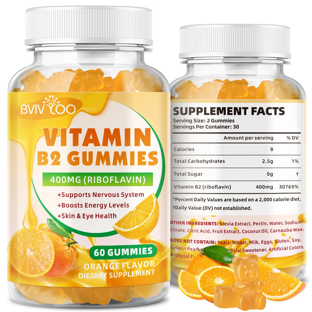 Vitamin B2 gummies for energy boost