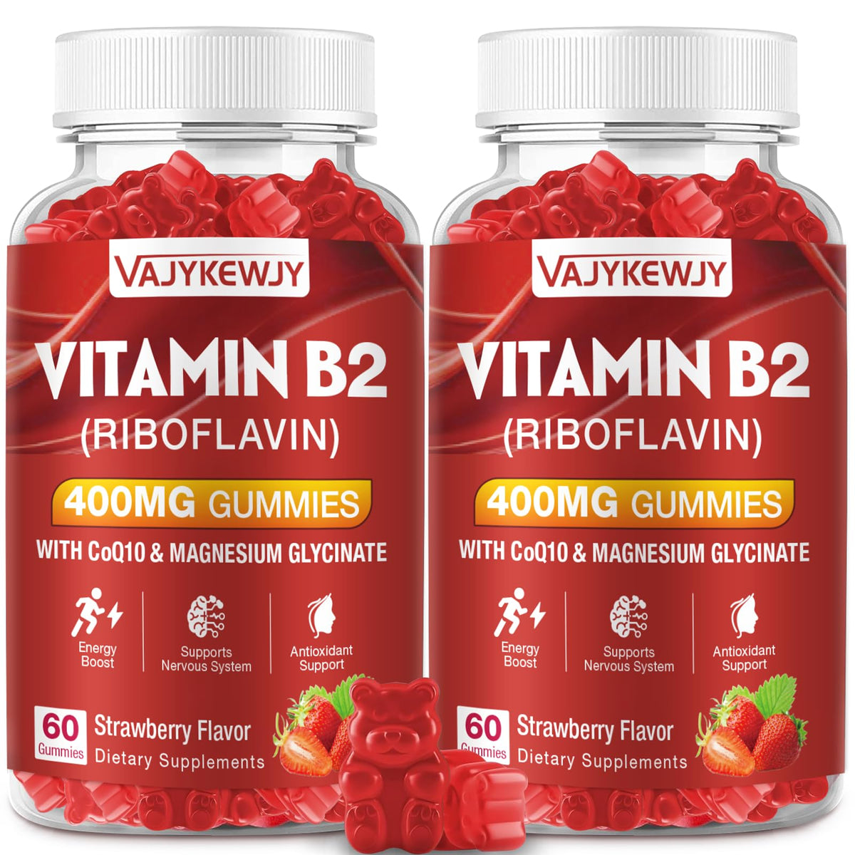Vitamin B2 gummies for energy boost