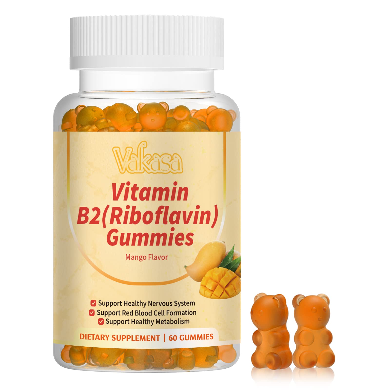 Vitamin B2 gummies for energy
