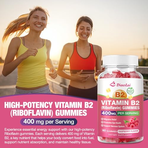 Vitamin B2 gummies for eye health support