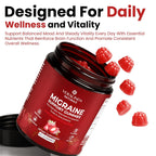 Vitamin B2 gummies for headache support