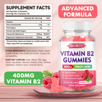 Vitamin B2 gummies for healthy skin