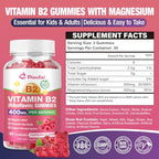Vitamin B2 gummies for healthy skin