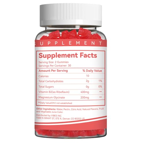 Vitamin B2 gummies for overall wellness