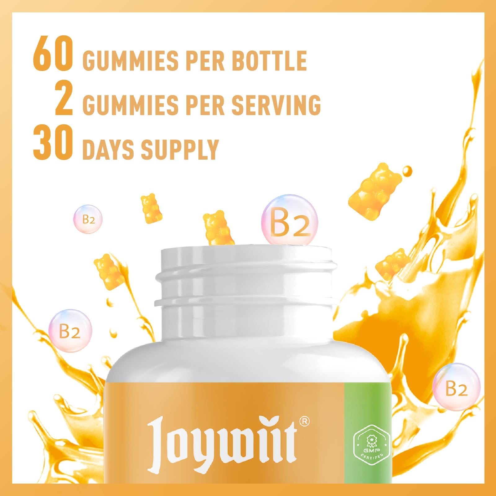 Vitamin B2 gummies for vibrant skin