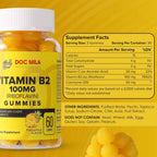Vitamin B2 gummies support healthy skin