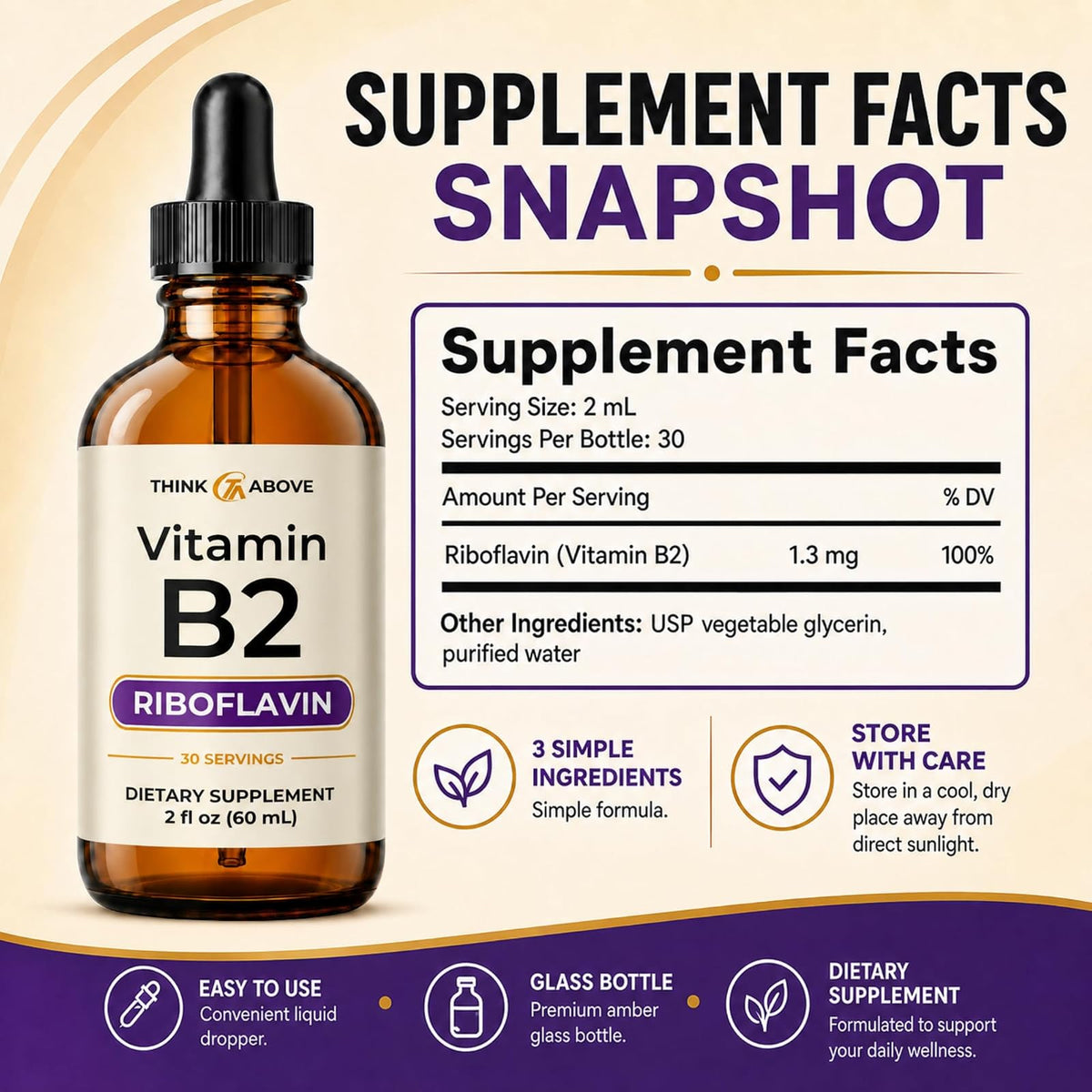 Vitamin B2 liquid for daily wellness
