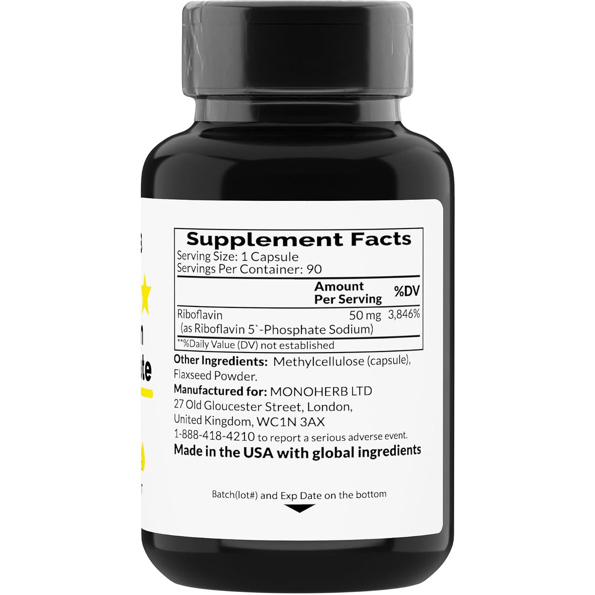 Vitamin B2 supplement for energy