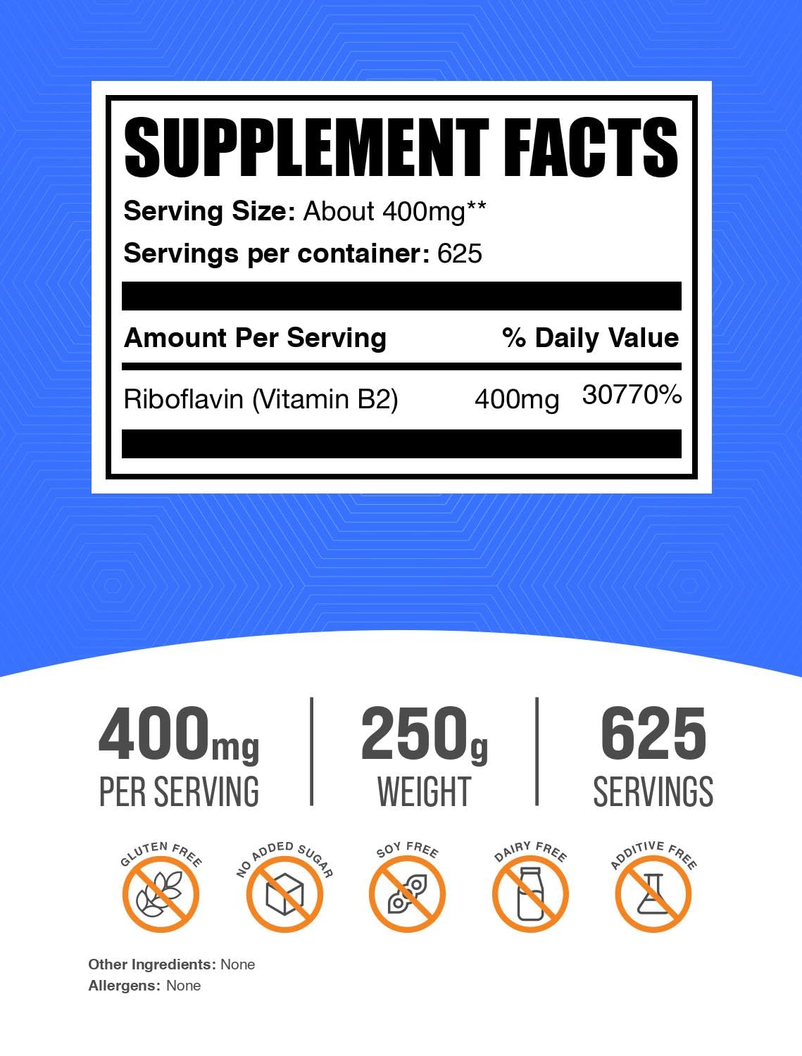 Vitamin B2 supplement for healthy skin