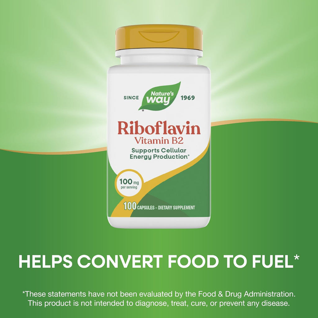 Vitamin B2 support for metabolism