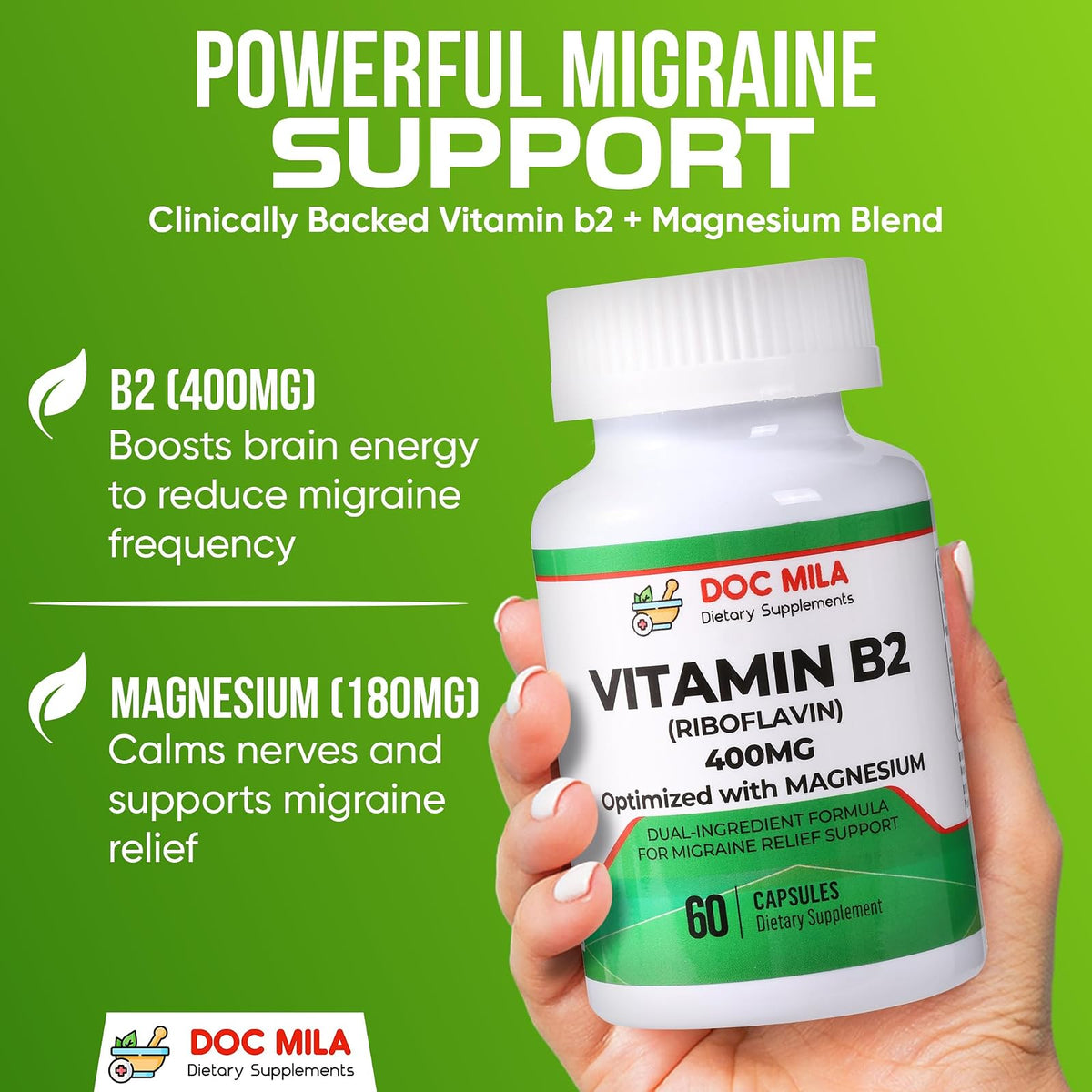 Vitamin B2 support for metabolism