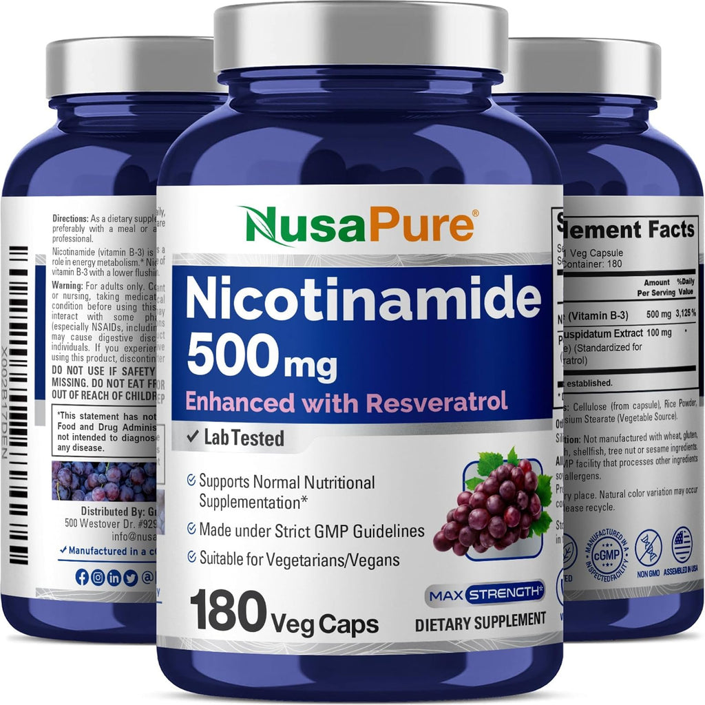 Vitamin B3 energy support capsules