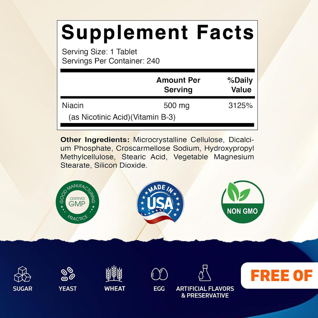 Vitamin B3 for energy support