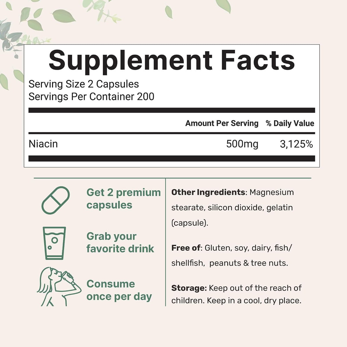 Vitamin B3 for energy support