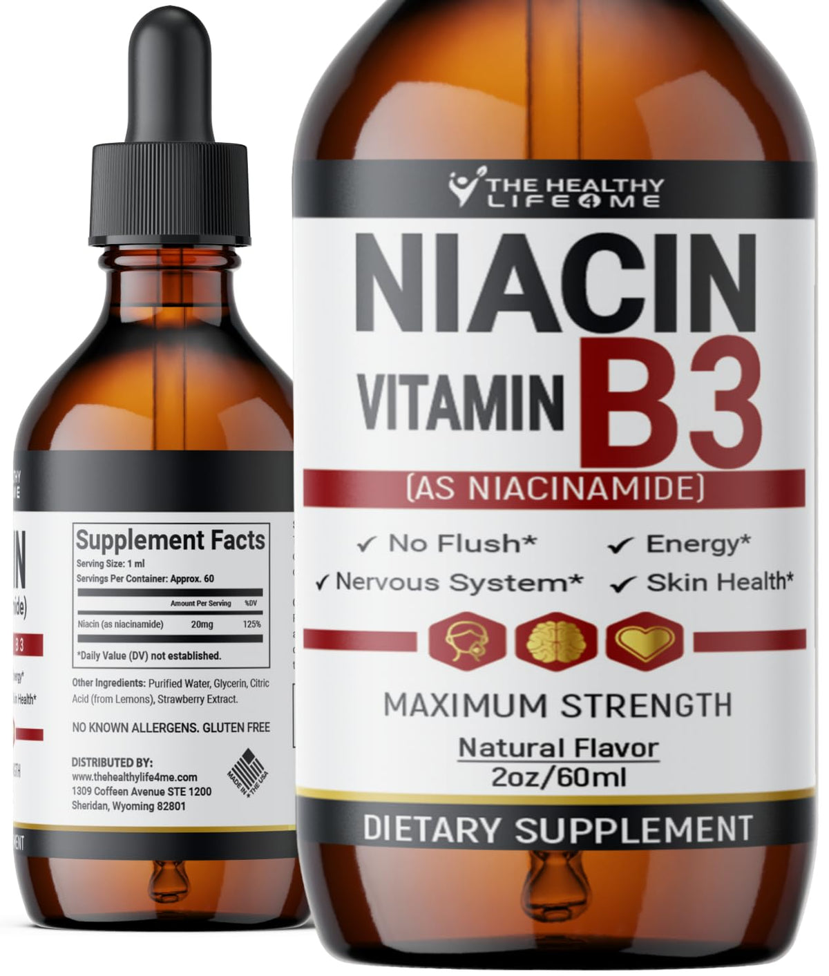 Vitamin B3 Niacinamide for skin health