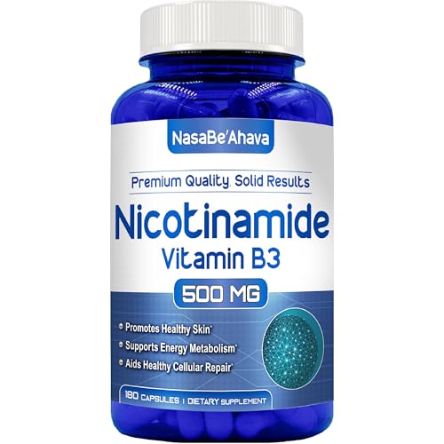 Vitamin B3 nicotinamide 500 mg capsules
