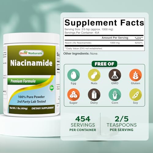 Vitamin B3 supplement for energy