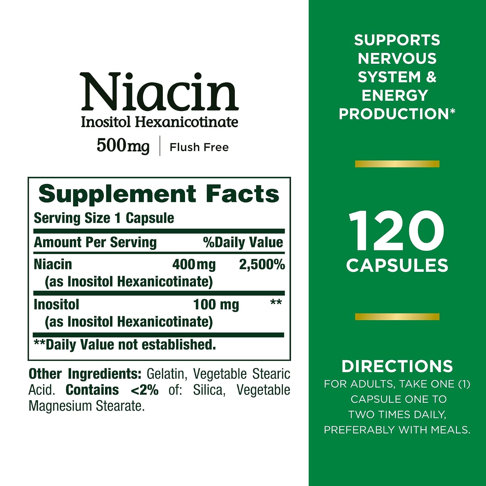 Vitamin B3 supplement for energy