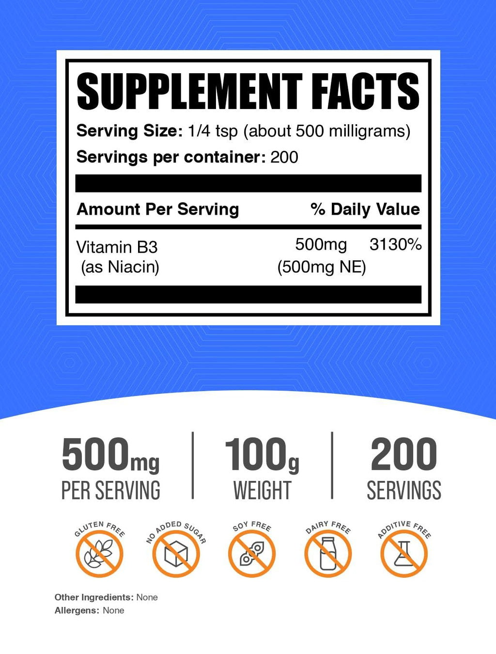 Vitamin B3 supplement for healthy skin