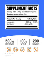 Vitamin B3 supplement for healthy skin