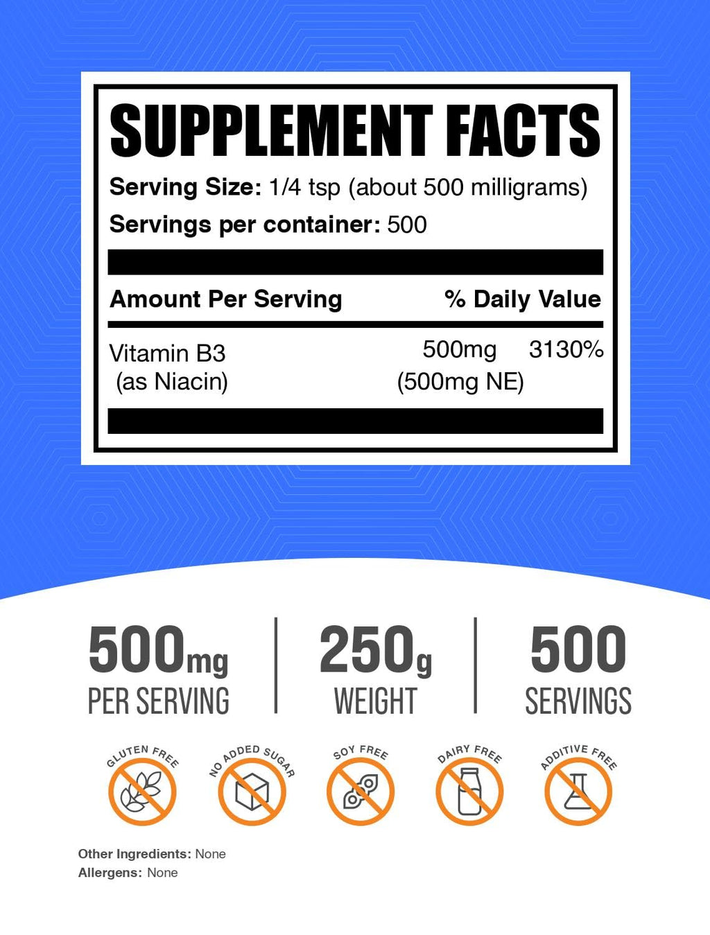 Vitamin B3 supplement for healthy skin