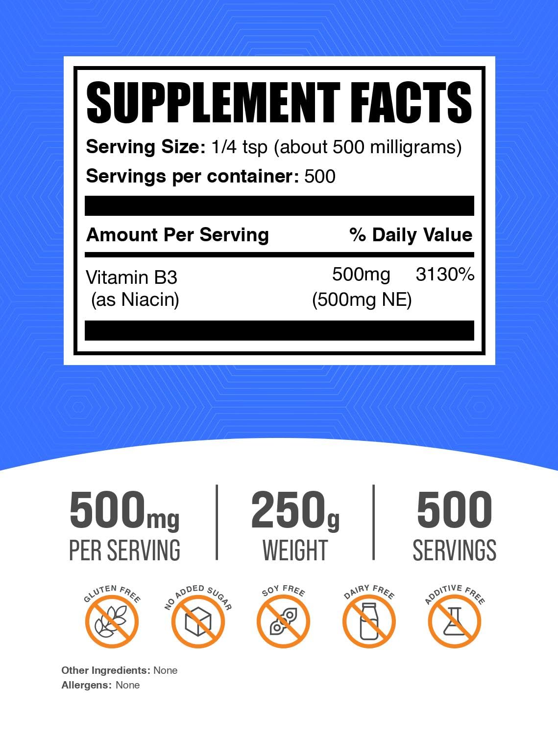 Vitamin B3 supplement for healthy skin