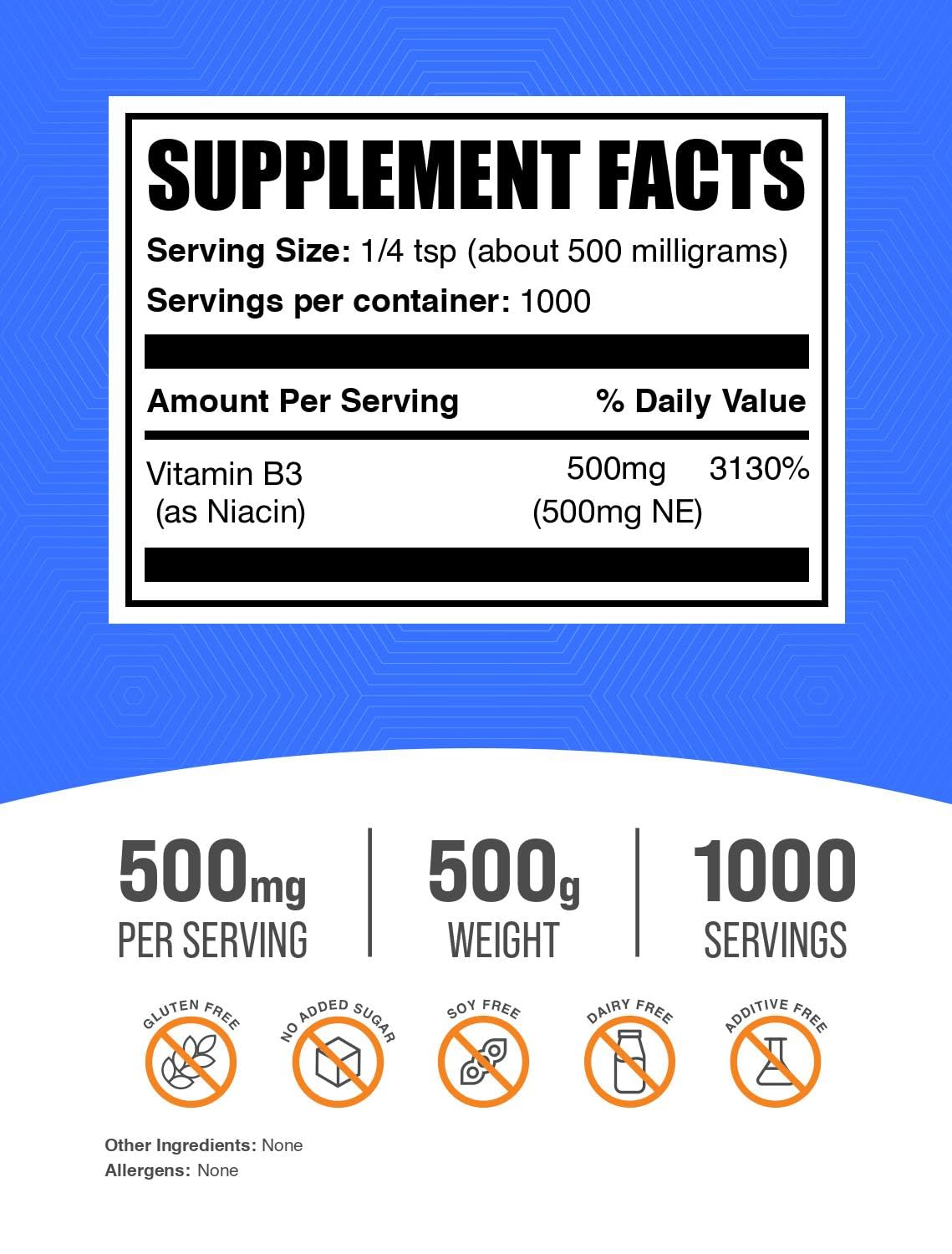 Vitamin B3 supplement for healthy skin