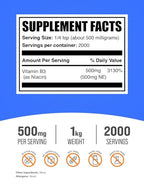 Vitamin B3 supplement for healthy skin