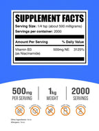 Vitamin B3 supplement for skin health