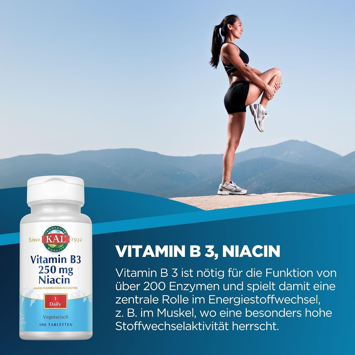 Vitamin B3 support for energy