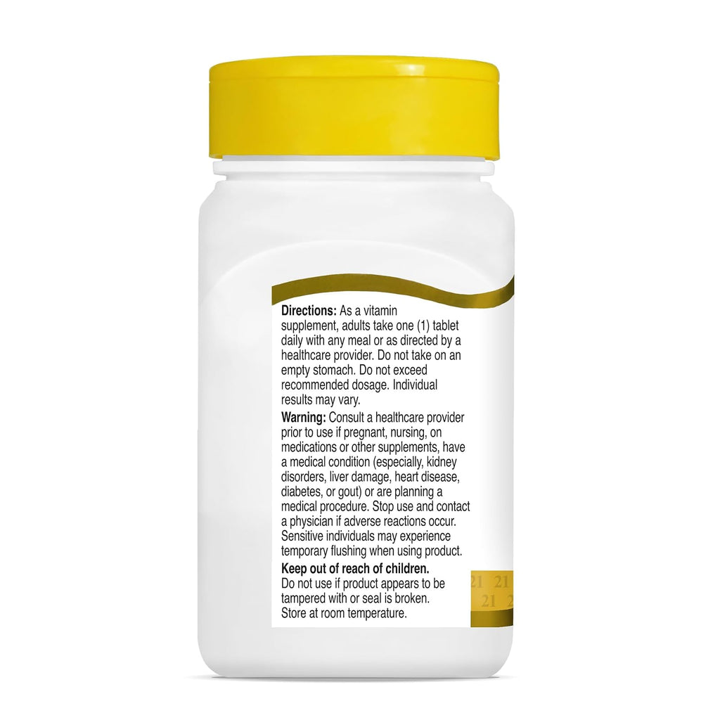 Vitamin B3 tablets for improved metabolism