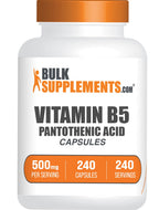 Vitamin B5 capsules for energy