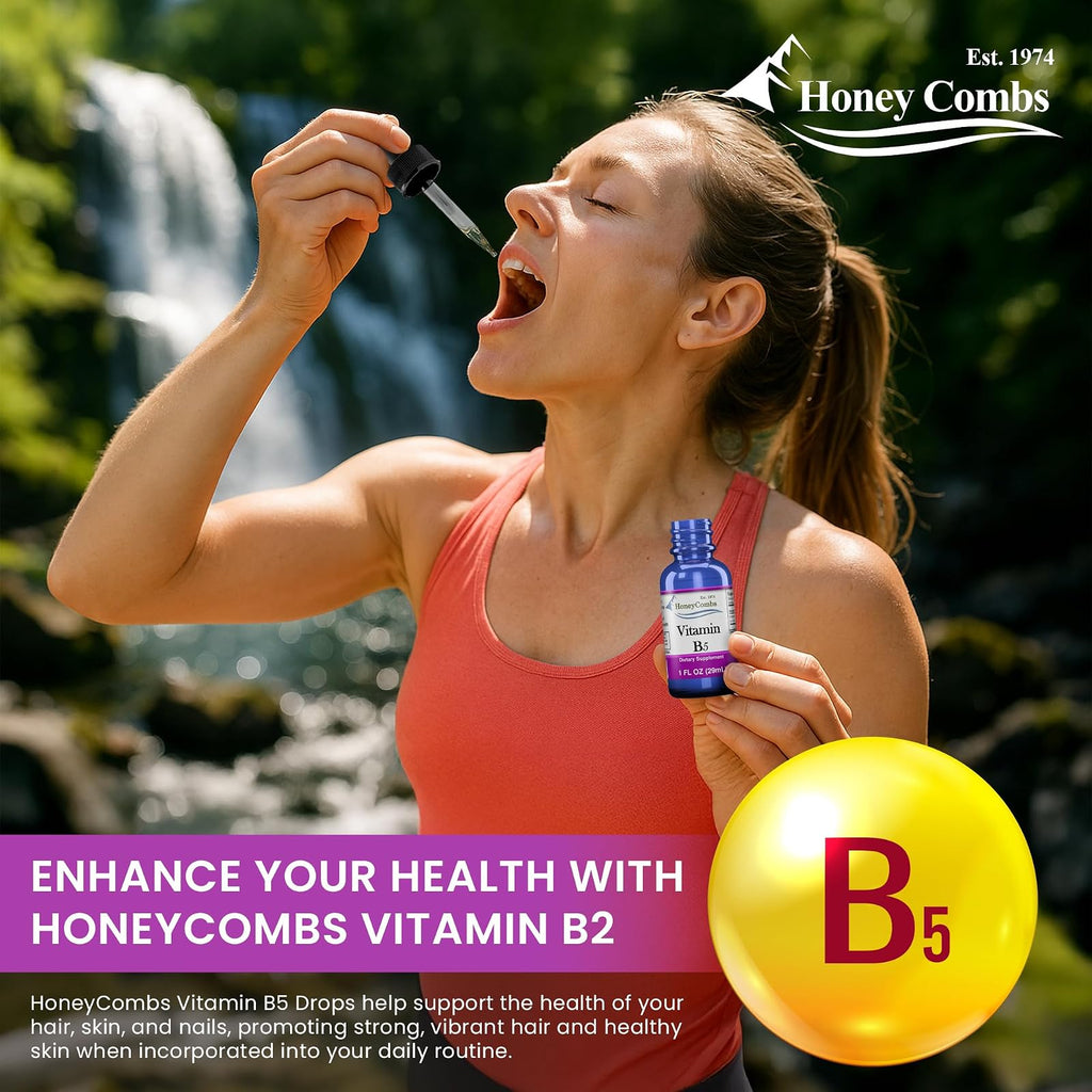 Vitamin B5 drops for stress relief
