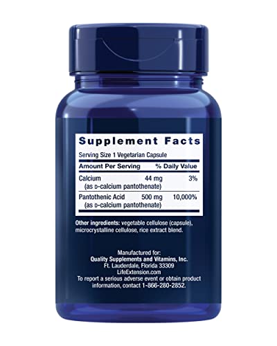 Vitamin B5 for energy production