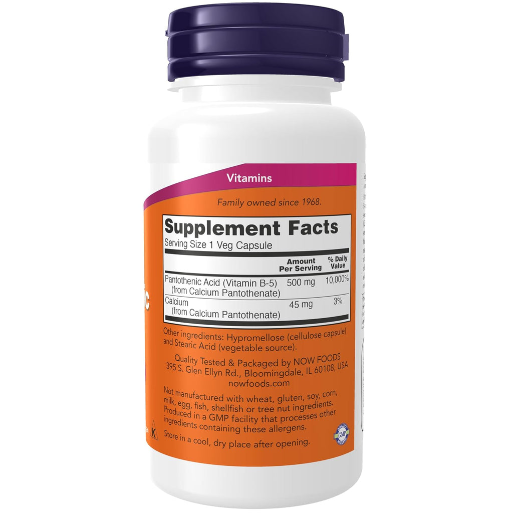 Vitamin B5 for energy support