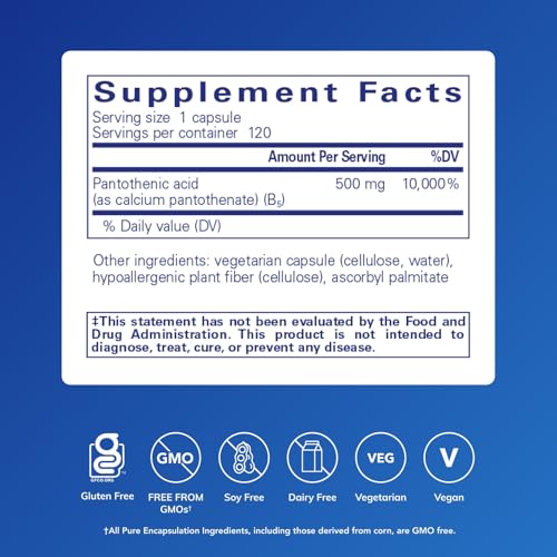 Vitamin B5 for energy support