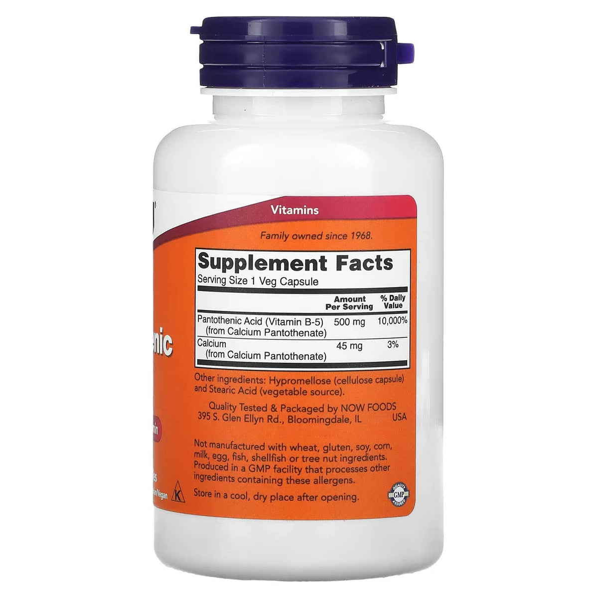 Vitamin B5 for energy support
