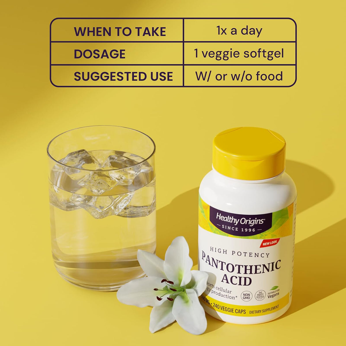 Vitamin B5 for healthy metabolism