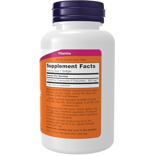 Vitamin B5 Pantethine 600 mg supplement
