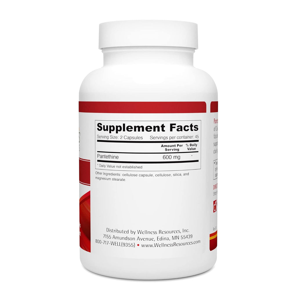 Vitamin B5 supplement for energy support