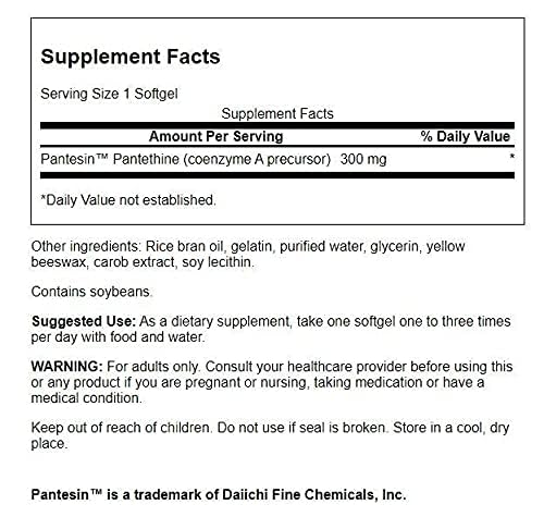 Vitamin B5 supplement for energy