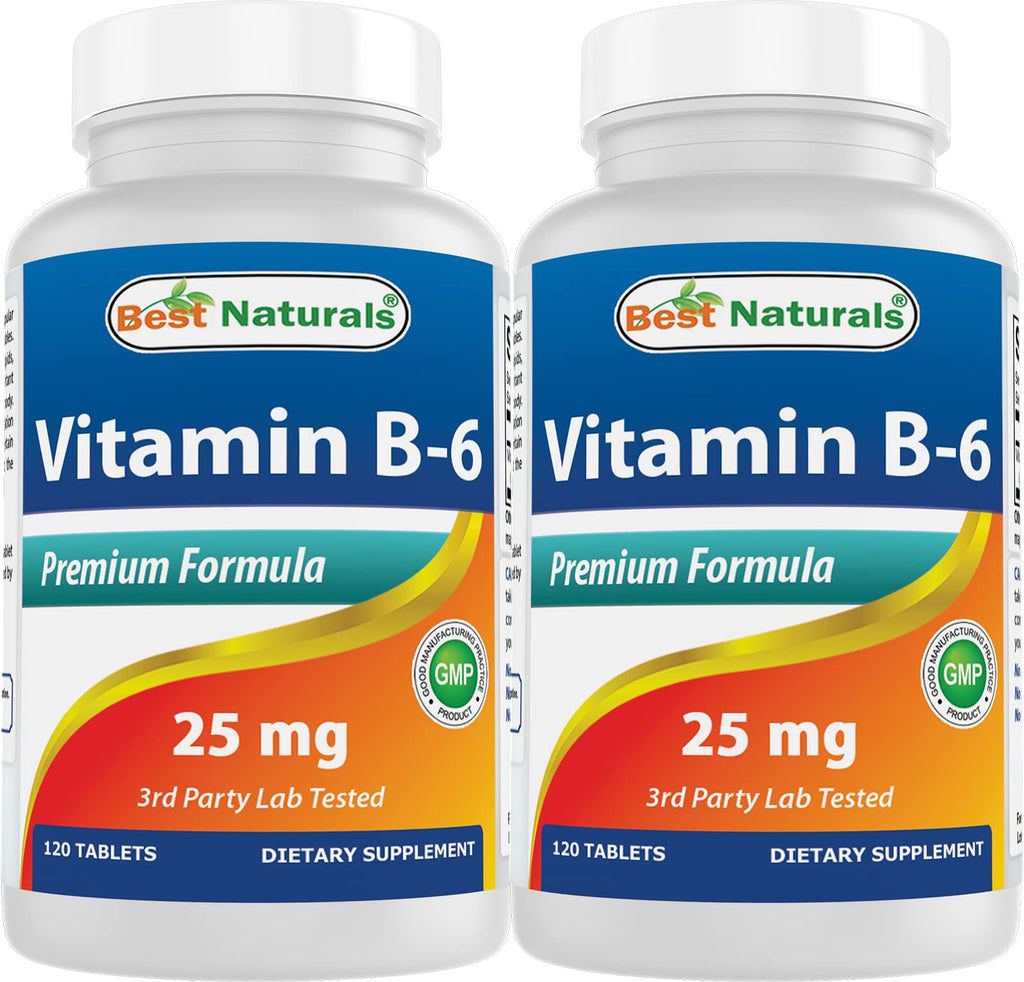 Vitamin B6 25 mg tablets for energy