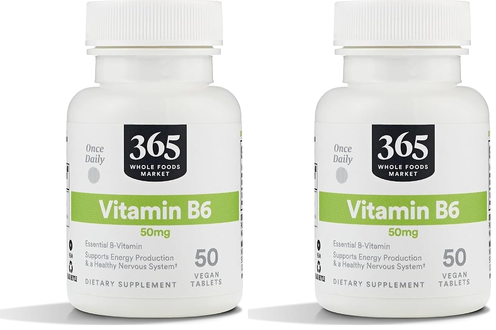 Vitamin B6 50 mg tablets for energy